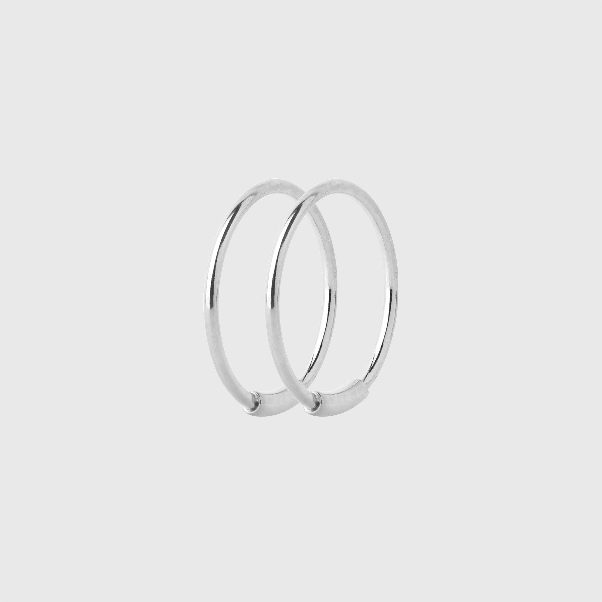 Maria Black Basic 12 Hoops - Silver – Dapper