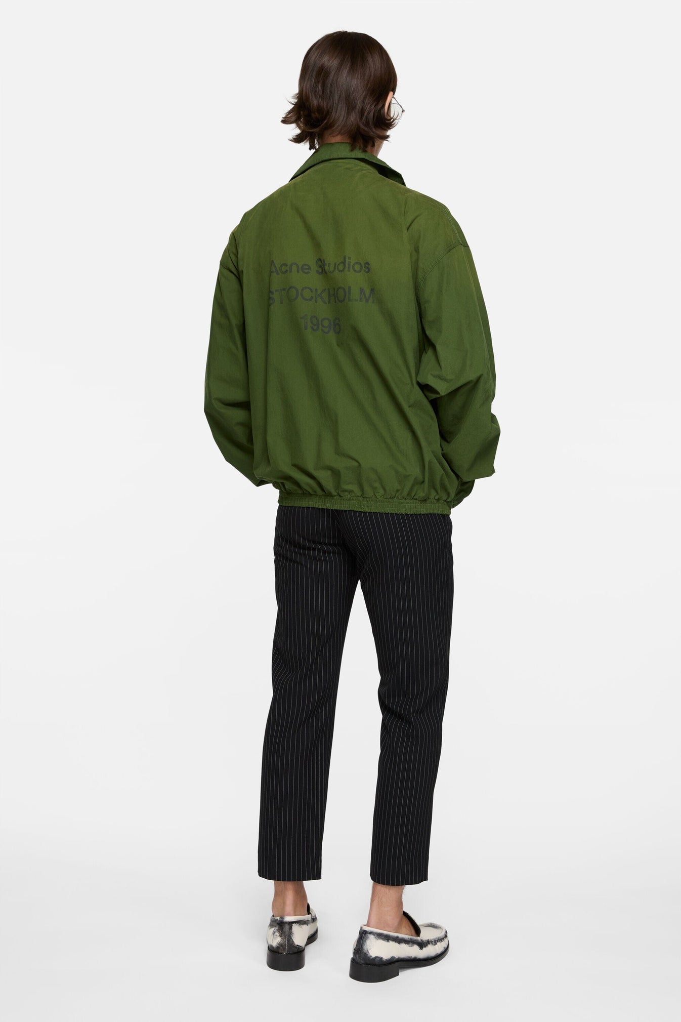 Acne Studios Logo Zipper Jacket - Forest Green – Dapper