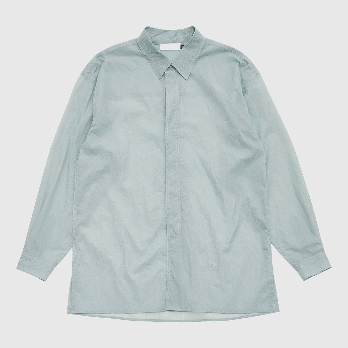 Amomento Sheer Nylon Oversized Shirt - Blue – Dapper