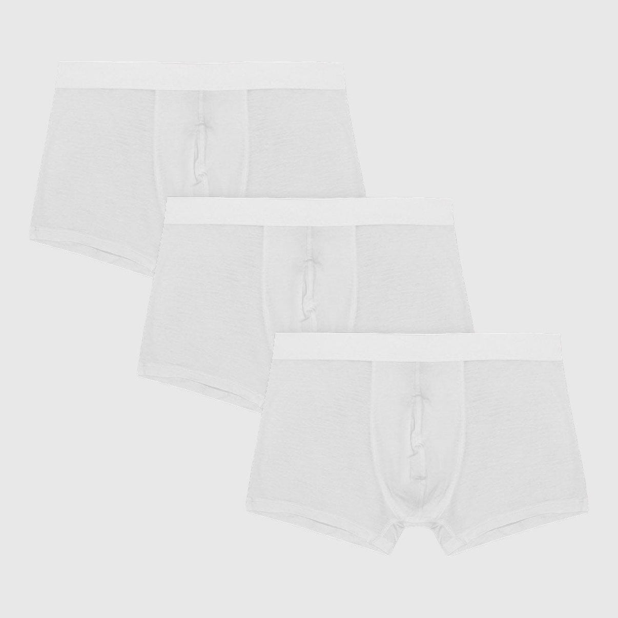 Organic Basics Soft Touch Trunks 3-pack - White – Dapper